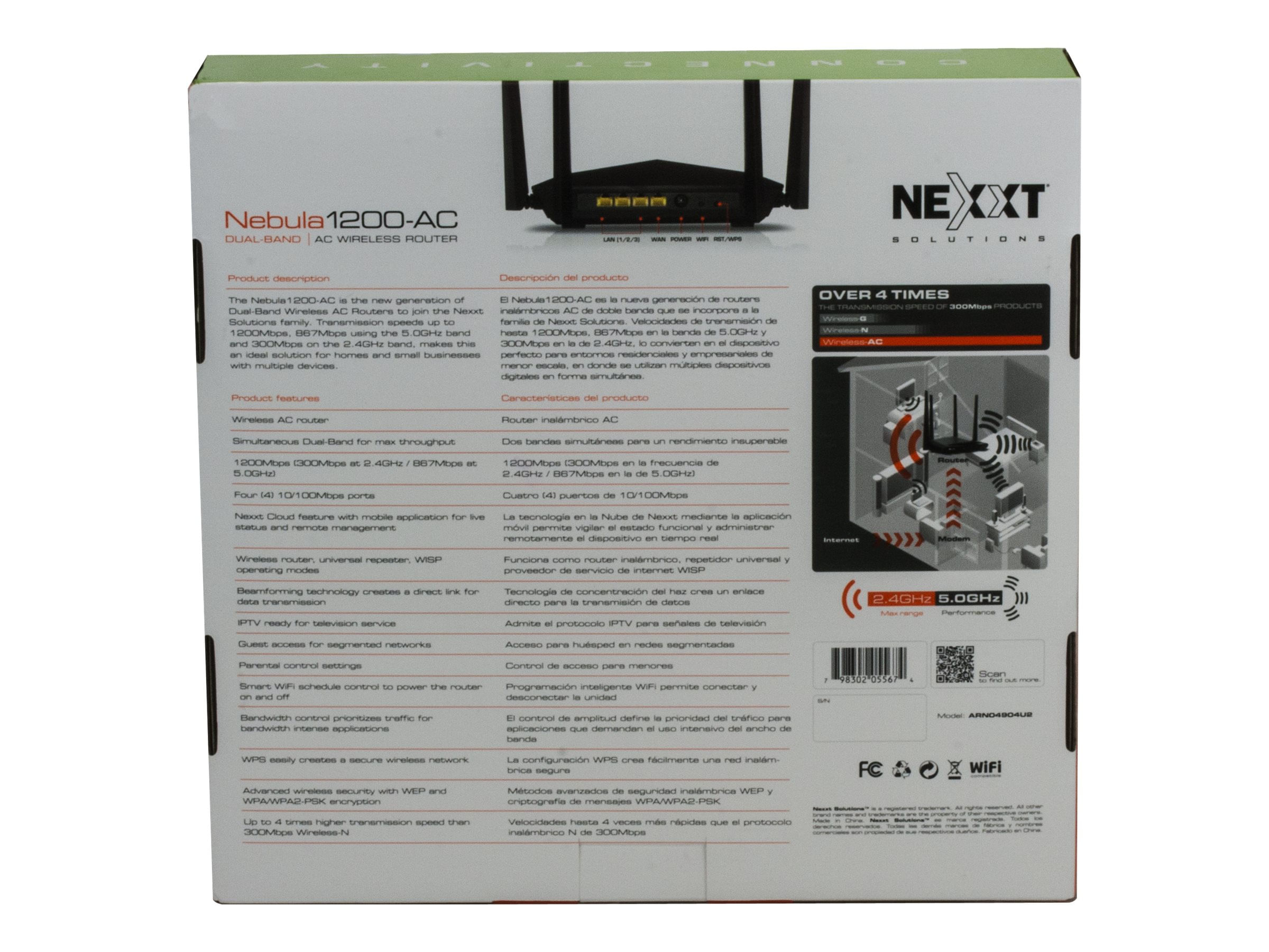 Router WiFi Nexxt Nebula 1200-AC