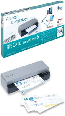 Scanner Iris Iriscard Anywhere portatil Tarjetas De Visita
