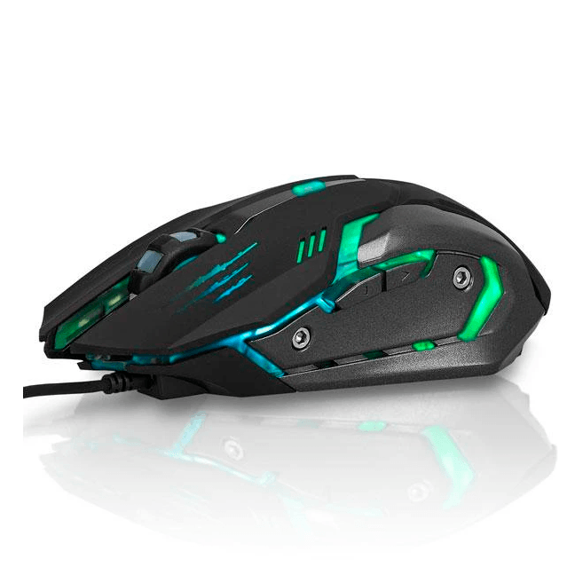 Mouse Gamer Ergonómico Combat Argom 2400dpi