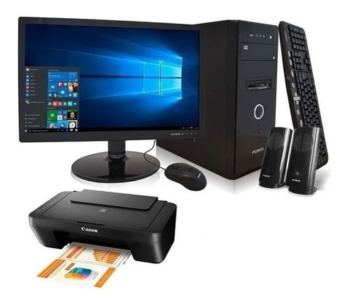 Computadora Nueva Completa + Led 20 + Impresora Multifuncion