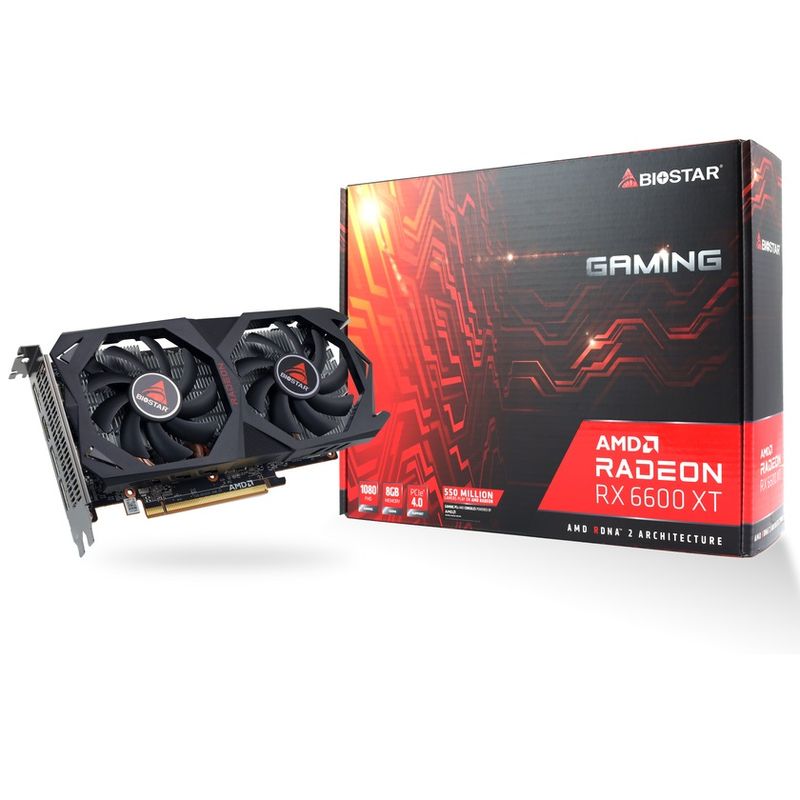 Tarjeta De Video Biostar Amd Radeon Rx6600 8gb Ddr6 Gamer