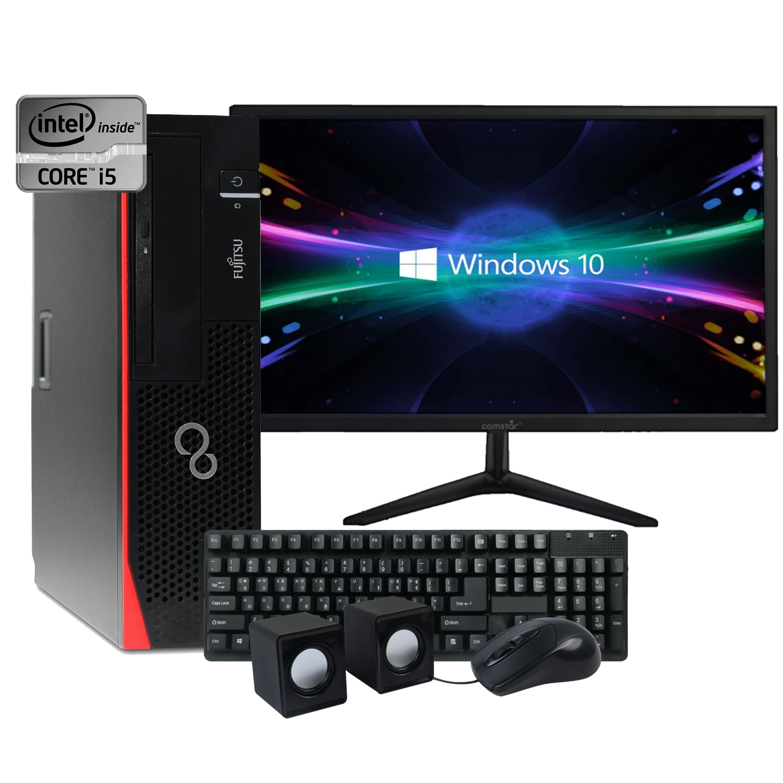 Pc Hogar Oficina Completa I5 8gb 500gb+120gb Ssd + Monitor