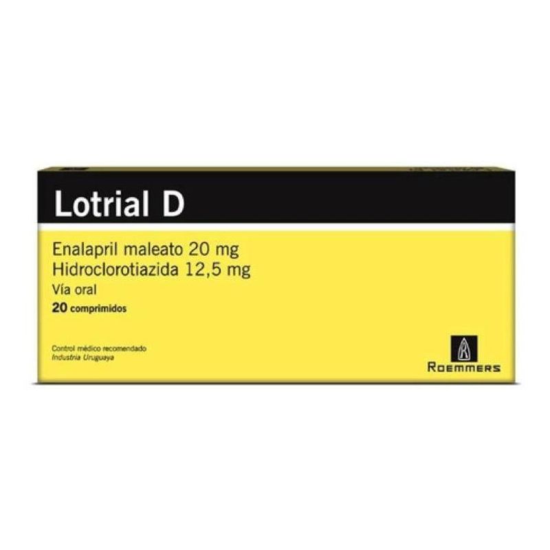 Lotrial D 12.5 Mg 20 Comprimidos