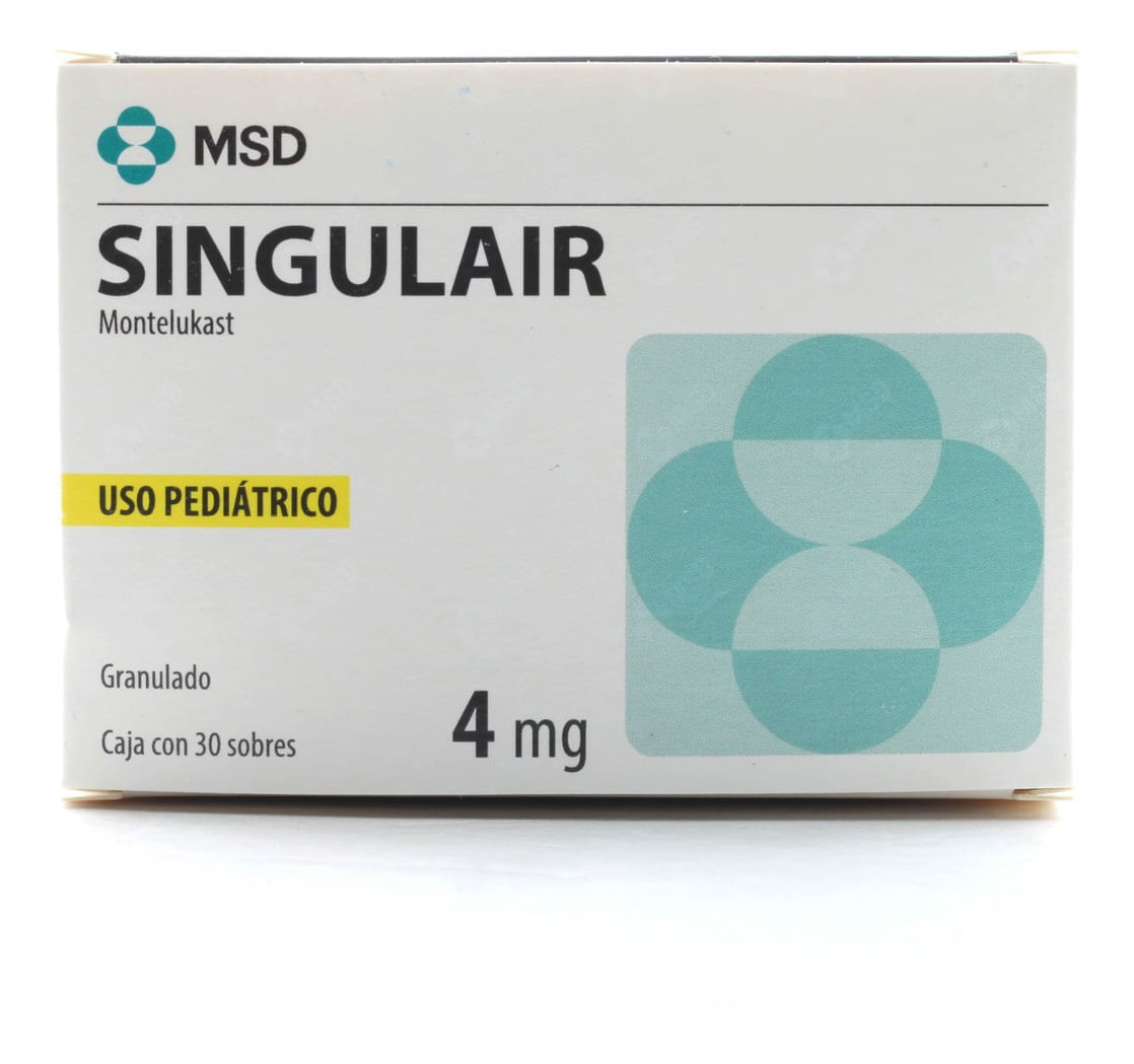 Singulair 4 Mg Granula 30 Sobres | Kit 2 X 1