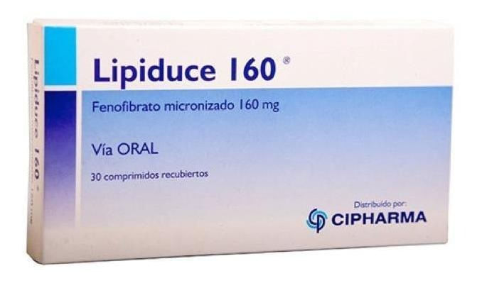 Lipiduce 160 Mg 30 Comprimidos