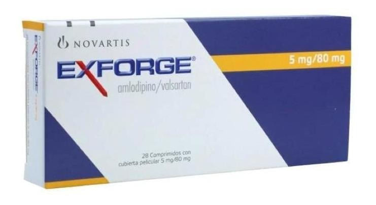 Exforge 5/80 Mg 28 Comprimidos
