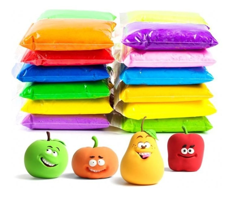 Pack Masa De Moldear O Plastilina Liviana Para Niños Pack Masa De Moldear O Plastilina Liviana Para Niños