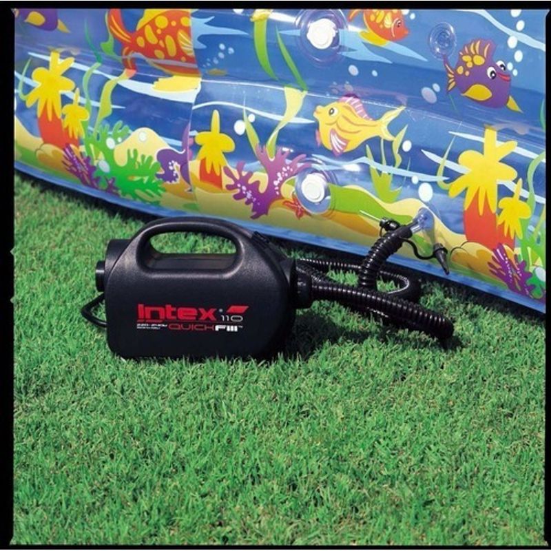Inflador Eléctrico Intex 12v Y 220v Alta Presion, Acuarela