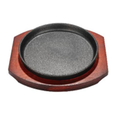 Plancha 24 cms c/base madera