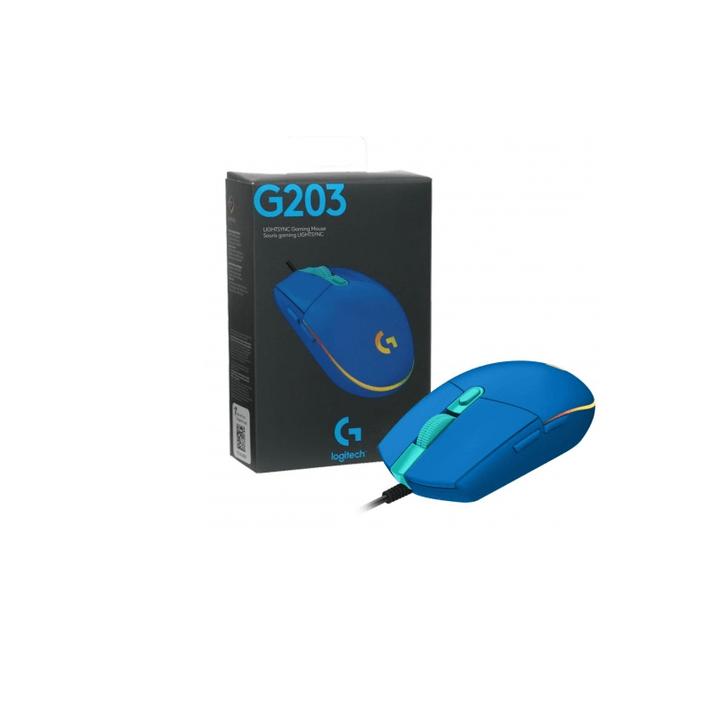 Mouse Gamer Logitech RGB Lightsync Azul - Gaming