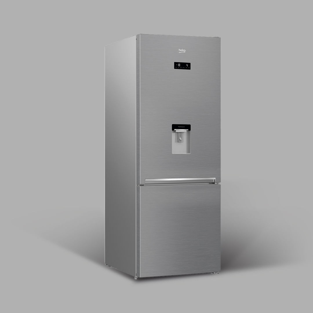 BEKO Heladera RCNA 366E40DBZXBN puerta acero inox