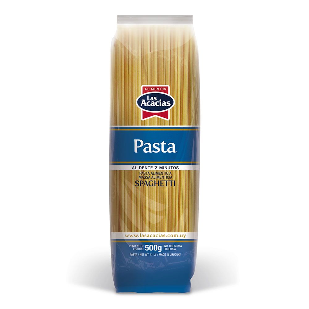 Fideos Spaghetti Naturales Las Acacias 500 G