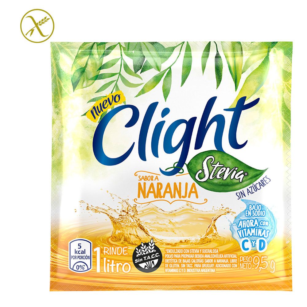 Jugo Clight Sabor Naranja Sin Azúcar 9.5 G