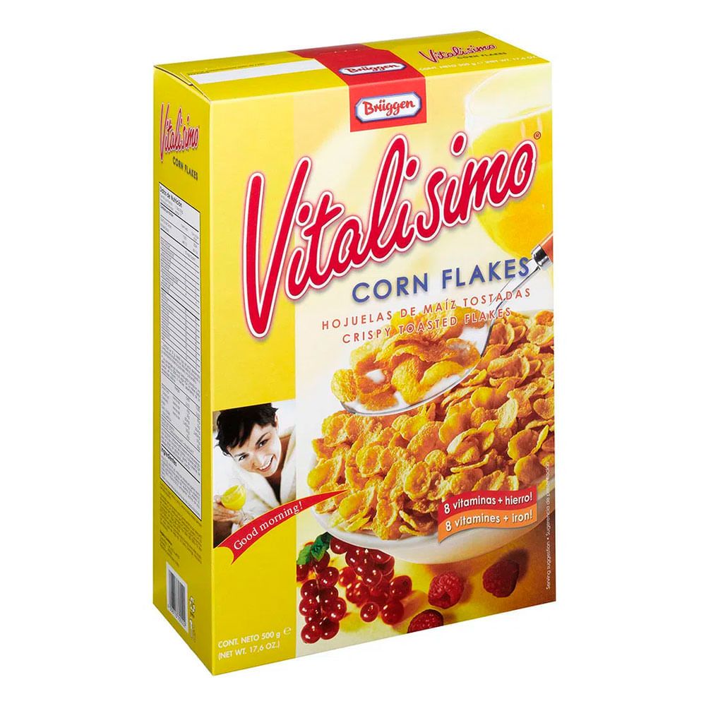 Cereal Bruggen Vitalis Corn Flakes Caja 500 G