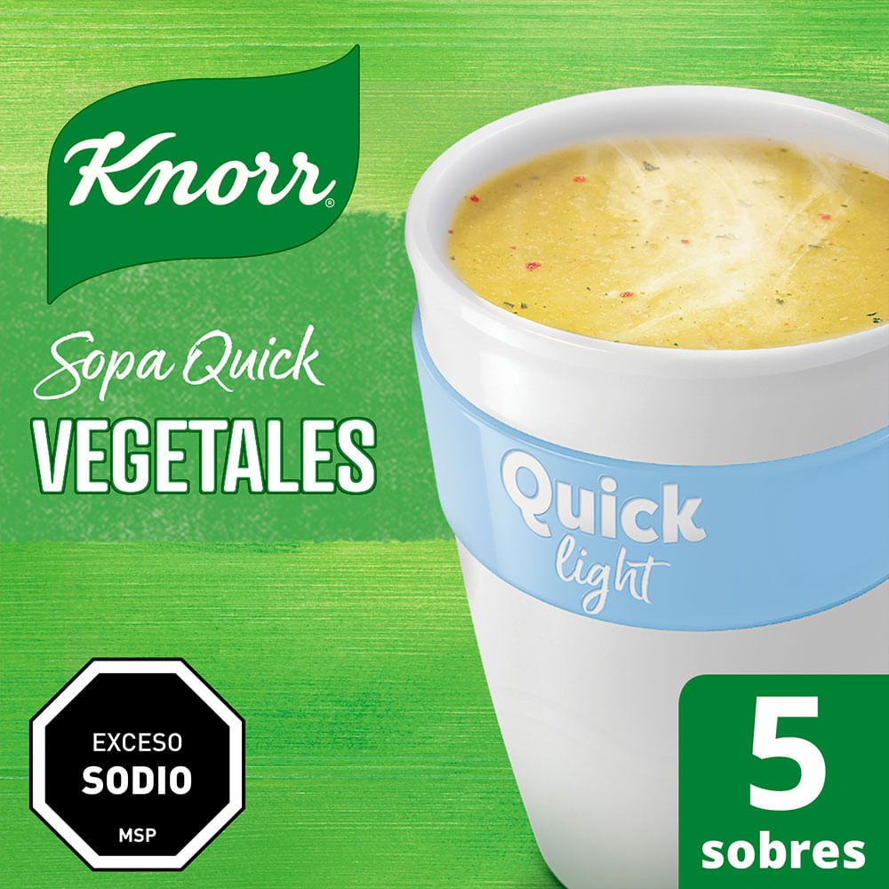 Sopa KNORR Quick LiGht Vegetales 5 sobres