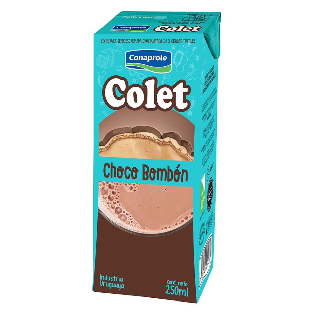 Leche Saborizada Colet Chocobombo 250 Ml