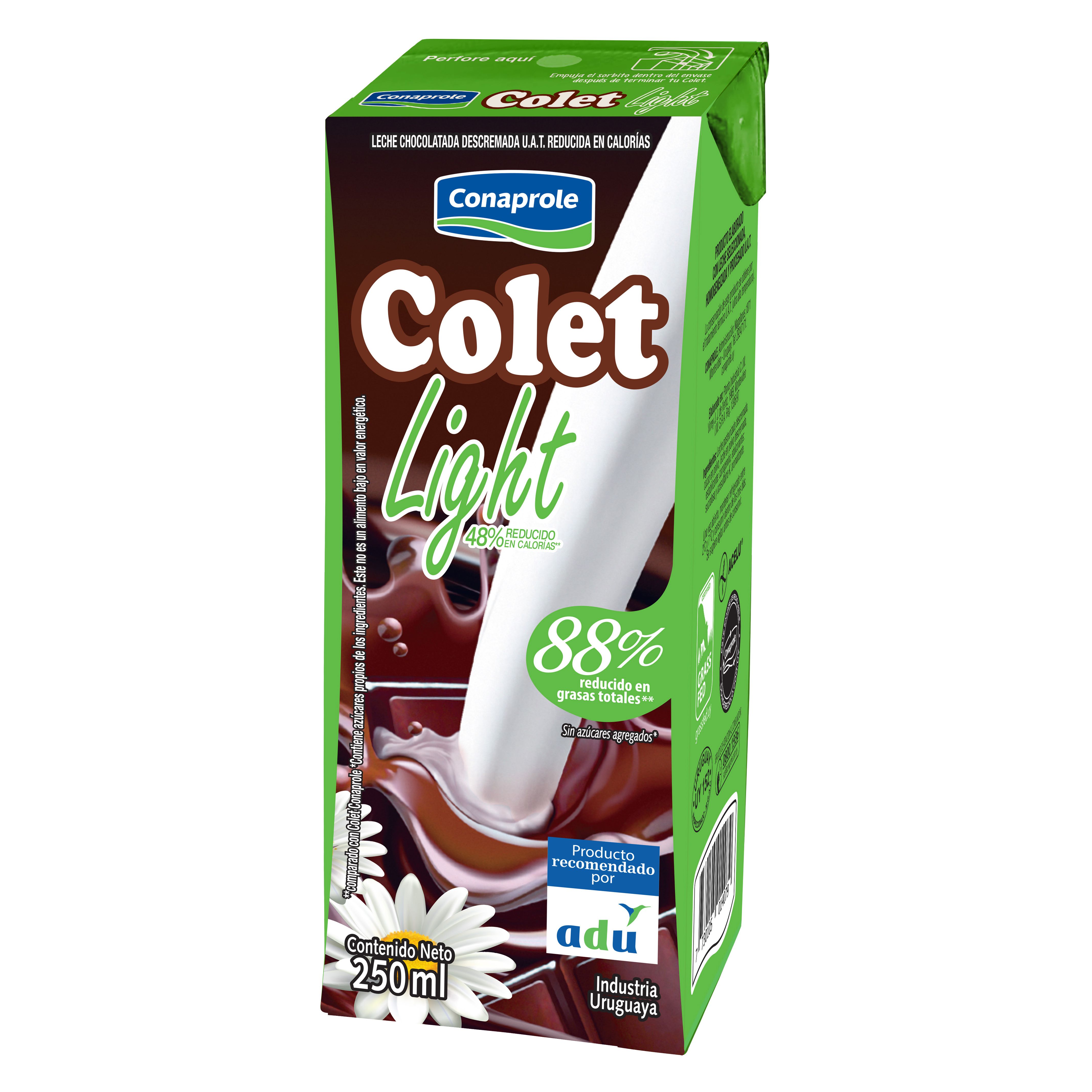 Leche Colet Conaprole Descremada 250 Ml