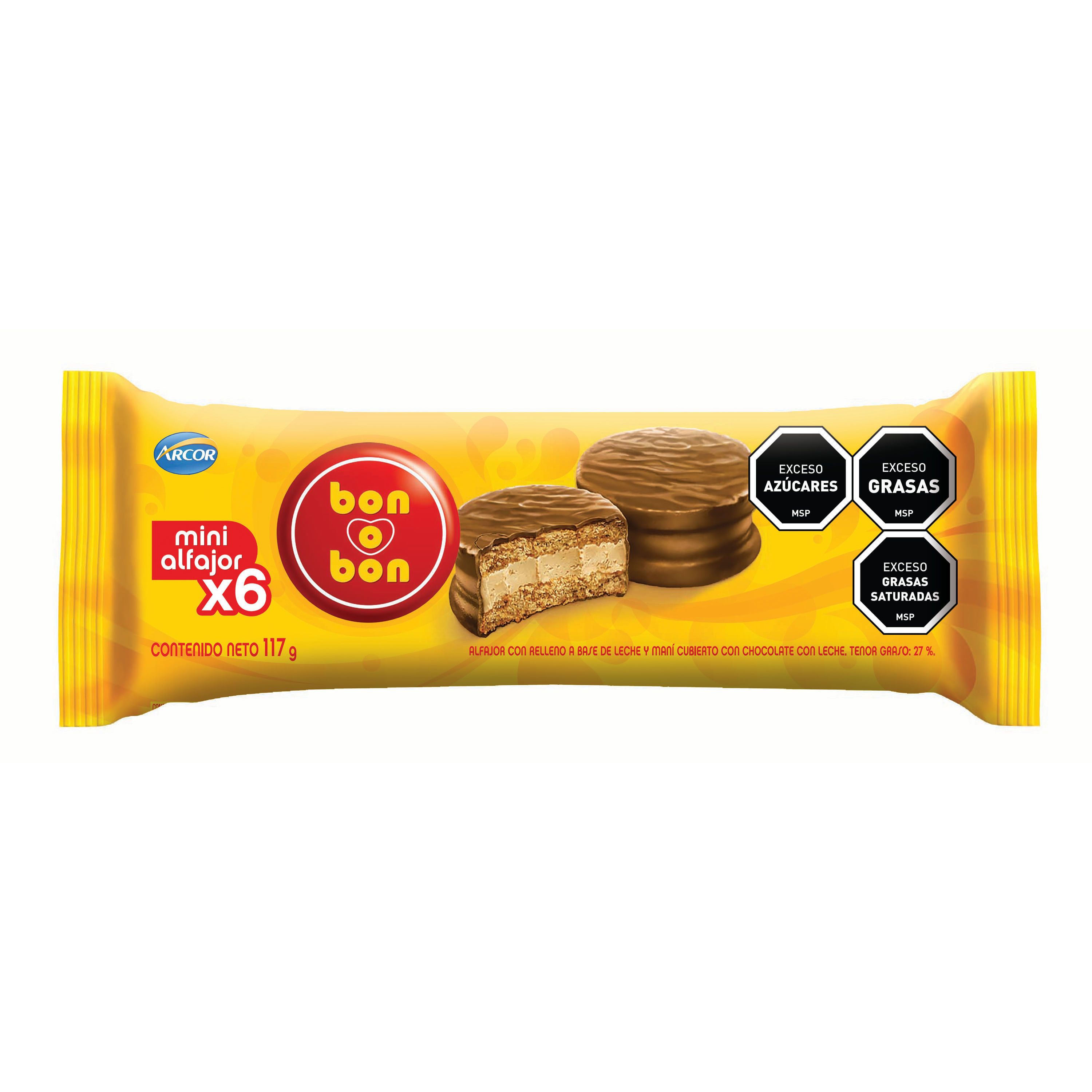 Alfajor Bon O Bon Mini 6 U 117G